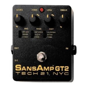 Tech 21 SansAmp GT2 Tube Amp Emulator Pedal