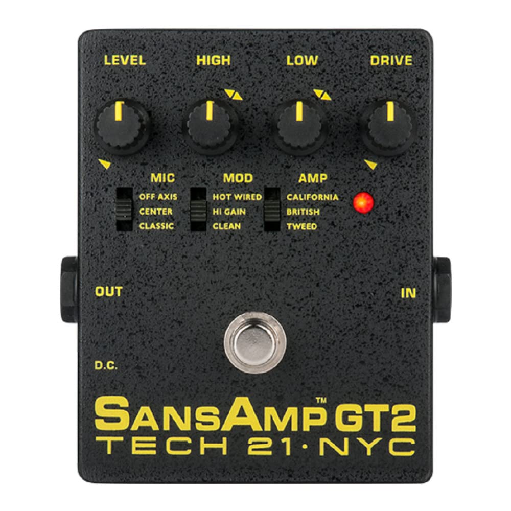 Tech 21 SansAmp GT2 Tube Amp Emulator Pedal