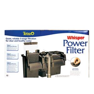 Tetra Whisper Power Filter for Aquariums, 3 Filters in 1, Up to 60-Gallons