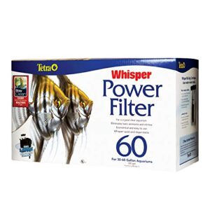 Tetra Whisper Power Filter for Aquariums, 3 Filters in 1, Up to 60-Gallons