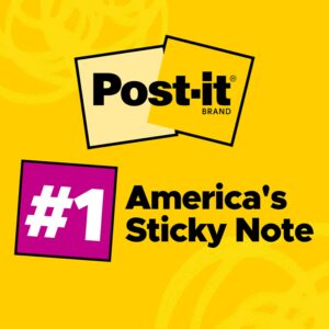 Post-it Notes, 3x3 in, 14 Pads, America's #1 Favorite Sticky Notes, Floral Fantasy Collection, Bold Colors, Clean Removal, Recyclable (654-5PK)