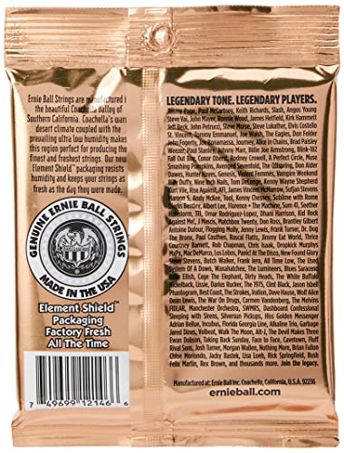 Ernie Ball Earthwood Medium Light Phosphor Bronze Acoustic Guitar Strings, 12-54 Gauge (P02146)