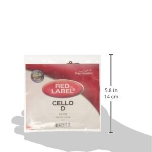 Super Sensitive Red Label 6127 Cello D String, 4/4, 1/2, 1/4, 1/8, 3/4, 4/4