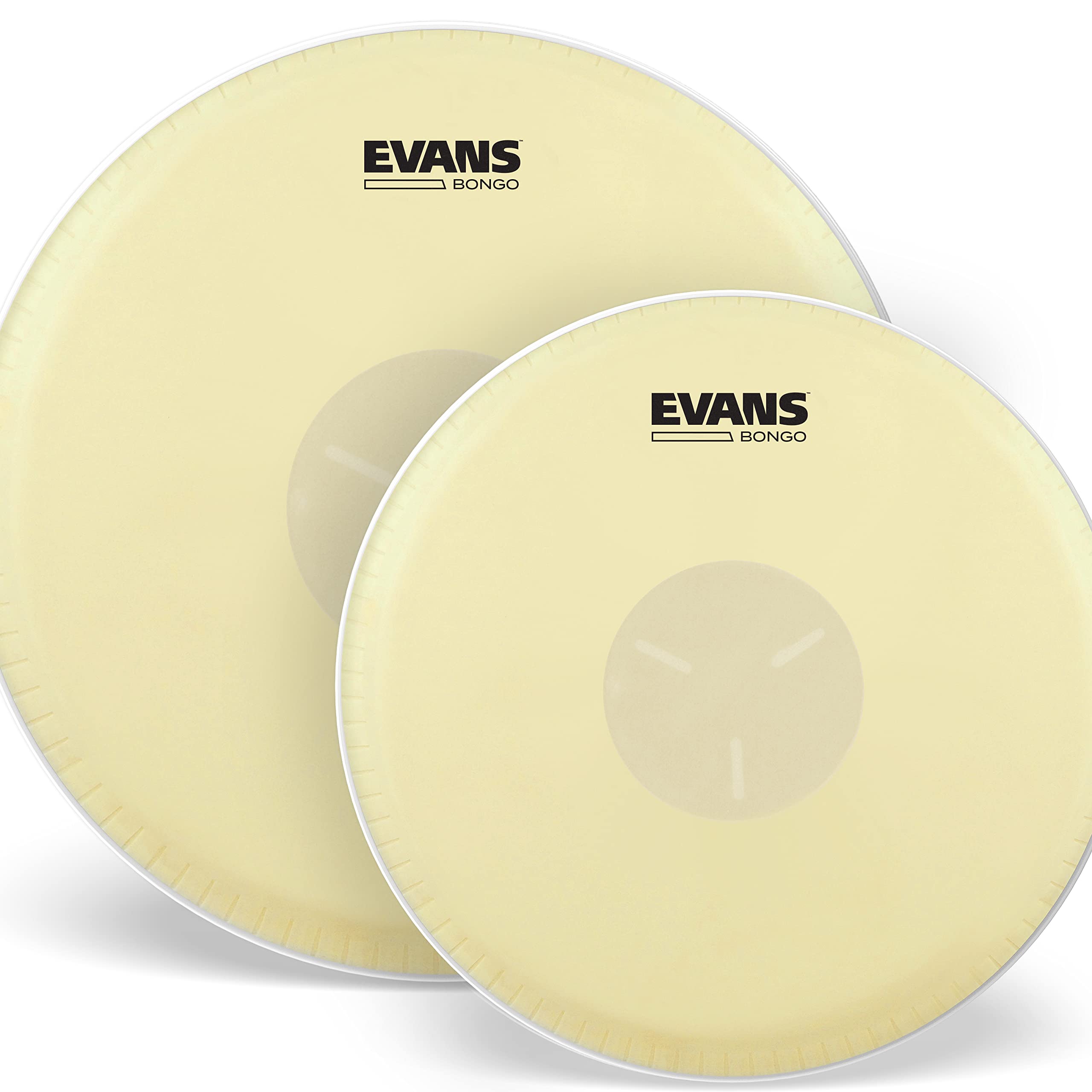 Evans Tri-Center Bongo Drum Head Pack, 7 1/4 and 8 5/8 Inch