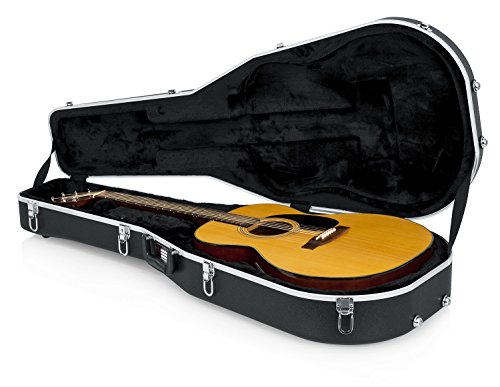 Gator Cases Deluxe ABS Molded Case for Dreadnought Style Acoustic Guitars (GC-DREAD),Black