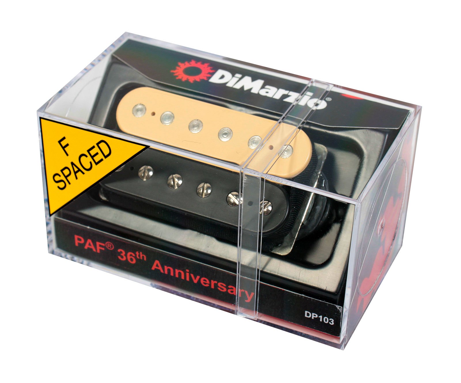 PAF DP103 Humbucker 36th Anniversary F-Spaced Guitar Pickup Black/Creme