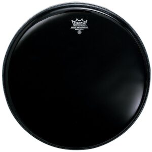 remo es001500 ebony ambassador drum head, 15-inch