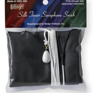 Hodge Silk Tenor Saxophone Swab - Black