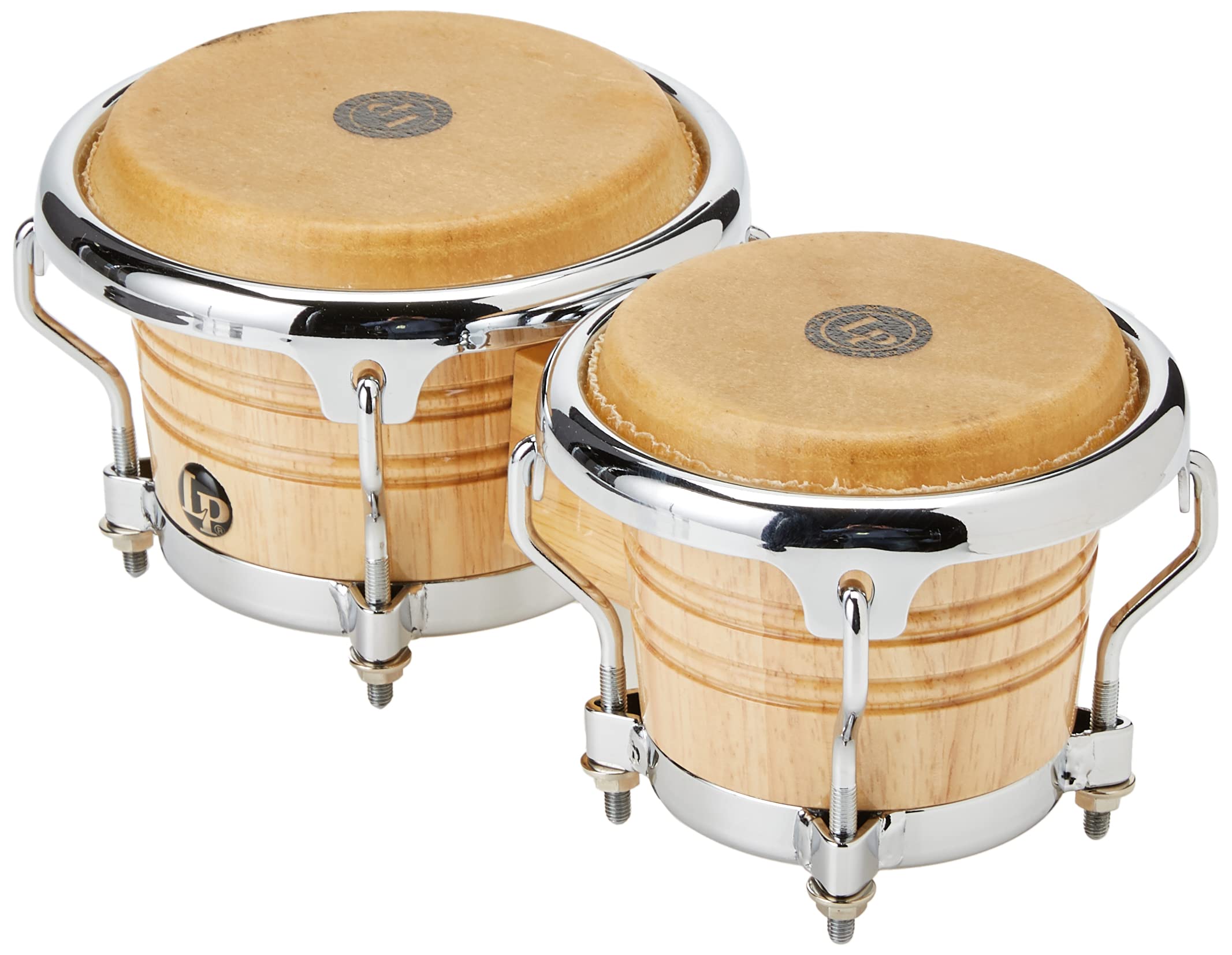 LPM199-AW LPMC Mini Tunable Natural Wood Bongos