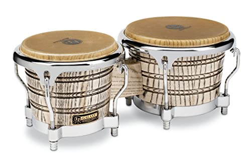 Latin Percussion LP Galaxy Giovanni Series Bongos - Natural/Chrome Natural 8.625-inch