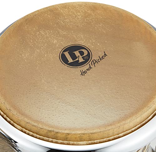 Latin Percussion LP Galaxy Giovanni Series Bongos - Natural/Chrome Natural 8.625-inch