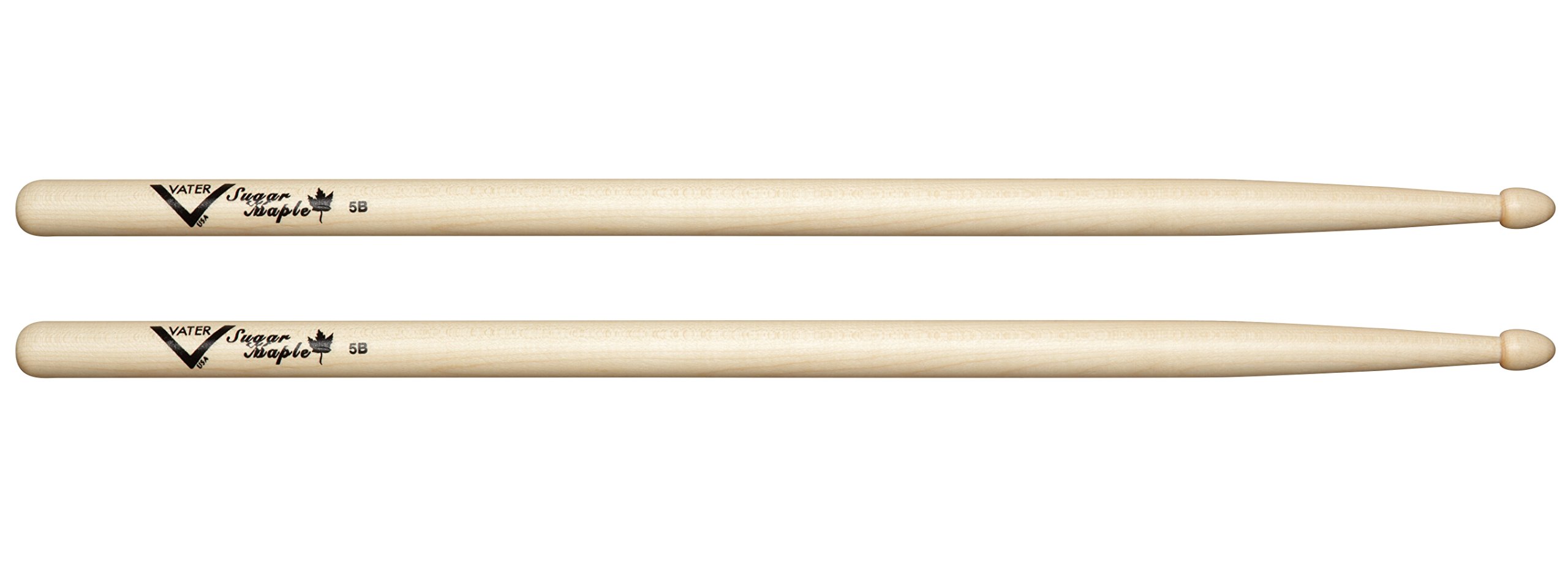 Vater 5B Wood Tip Sugar Maple Drumsticks, Pair