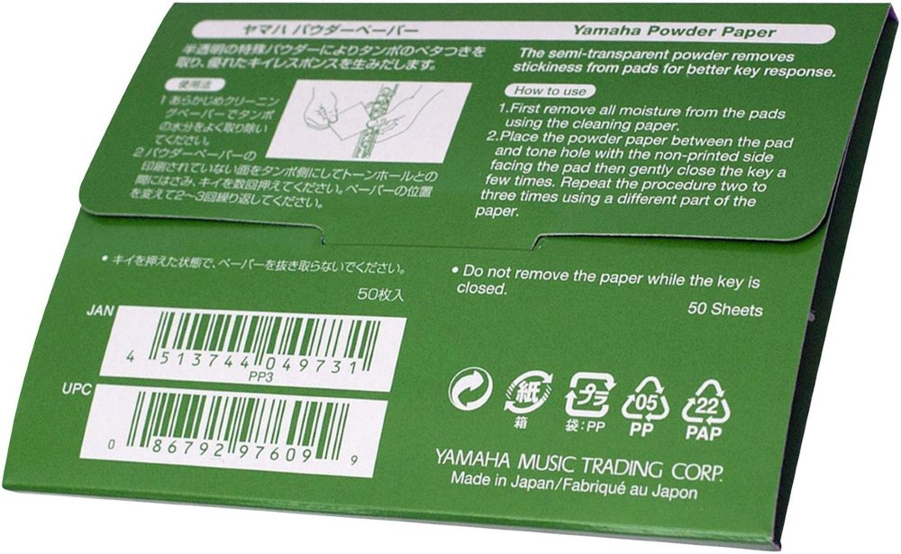 Yamaha YAC-1094P Powder Paper for wind & woodwind musical instruments