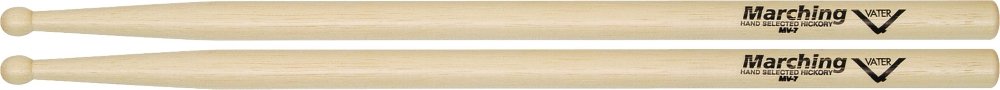 Vater MV7 Marching Drum Sticks with Barrel Tip, Pair Drumsticks