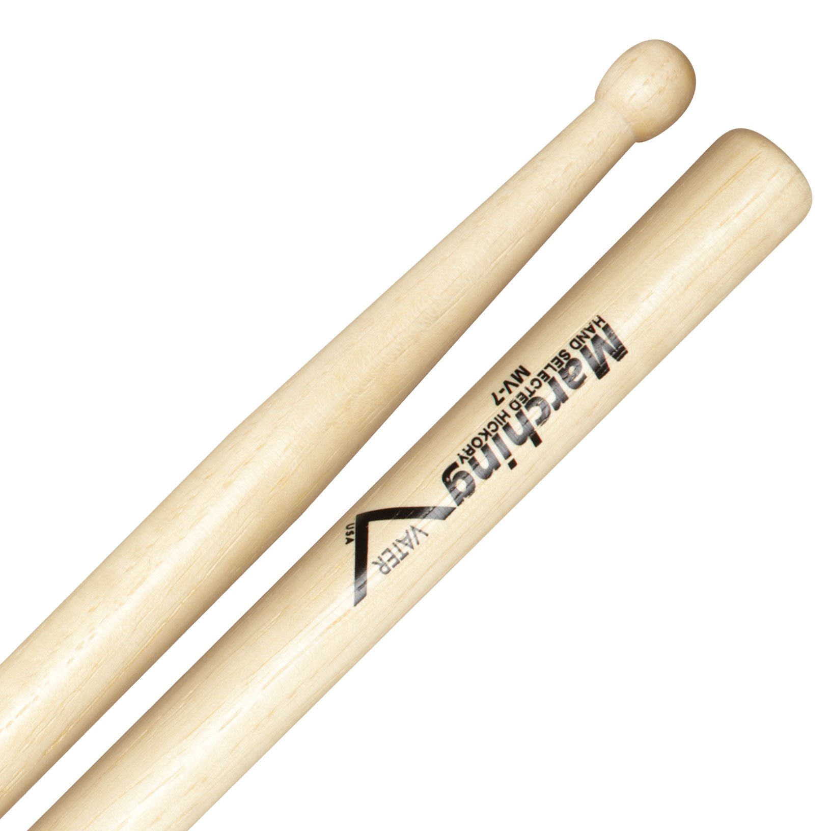 Vater MV7 Marching Drum Sticks with Barrel Tip, Pair Drumsticks