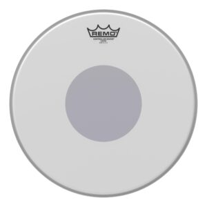 remo controlled sound coated drum head with reverse black dot - 14 inch