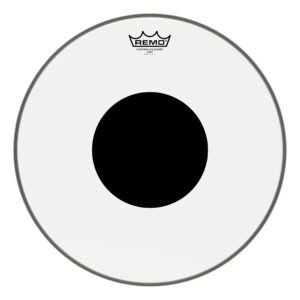 remo controlled sound clear drum head with black dot - 16 inch