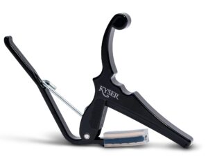 kyser quick-change capo for electric guitars, black, kgeba