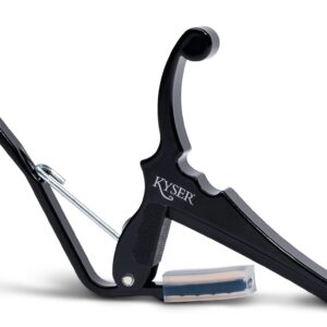 Kyser Quick-Change Capo for electric guitars, Black, KGEBA