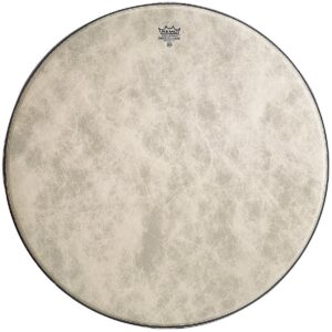 remo fa1522-00 22-inch fiberskyn 3 ambassador bass drum head