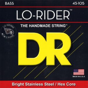 dr strings lo-rider - stainless steel hex core bass 45-105