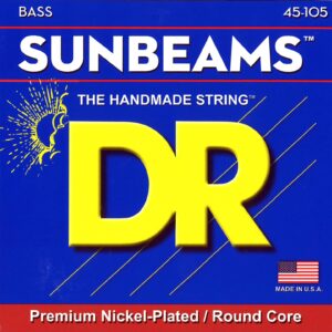 dr strings sunbeam - nickel plated round core bass 45-105