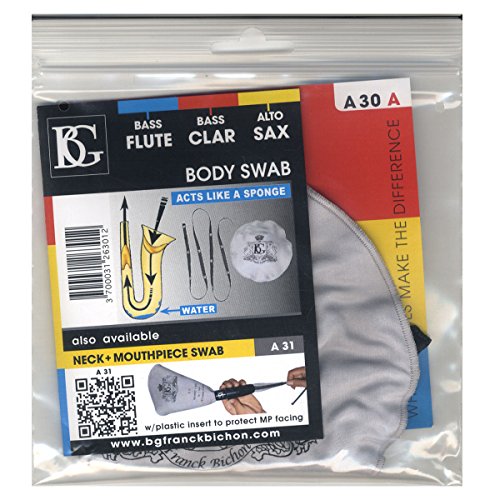 BG(0002698761) BG-A30A Instrument Swab for Alto Sax & Bass Clarinet Saxophone Cleaning and Care Product (A30A)