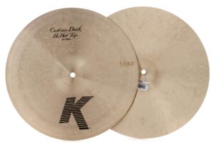 zildjian k custom dark hi-hat cymbals - 14 inches