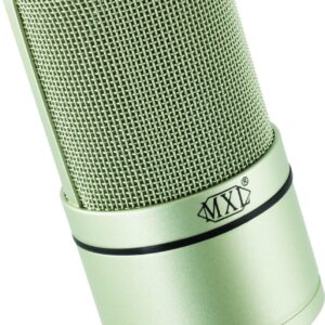 MXL 990/991 Large and Small Diaphragm Condenser Microphone Bundle Project/Home Studio Recording | XLR | Cardiod (Champagne)