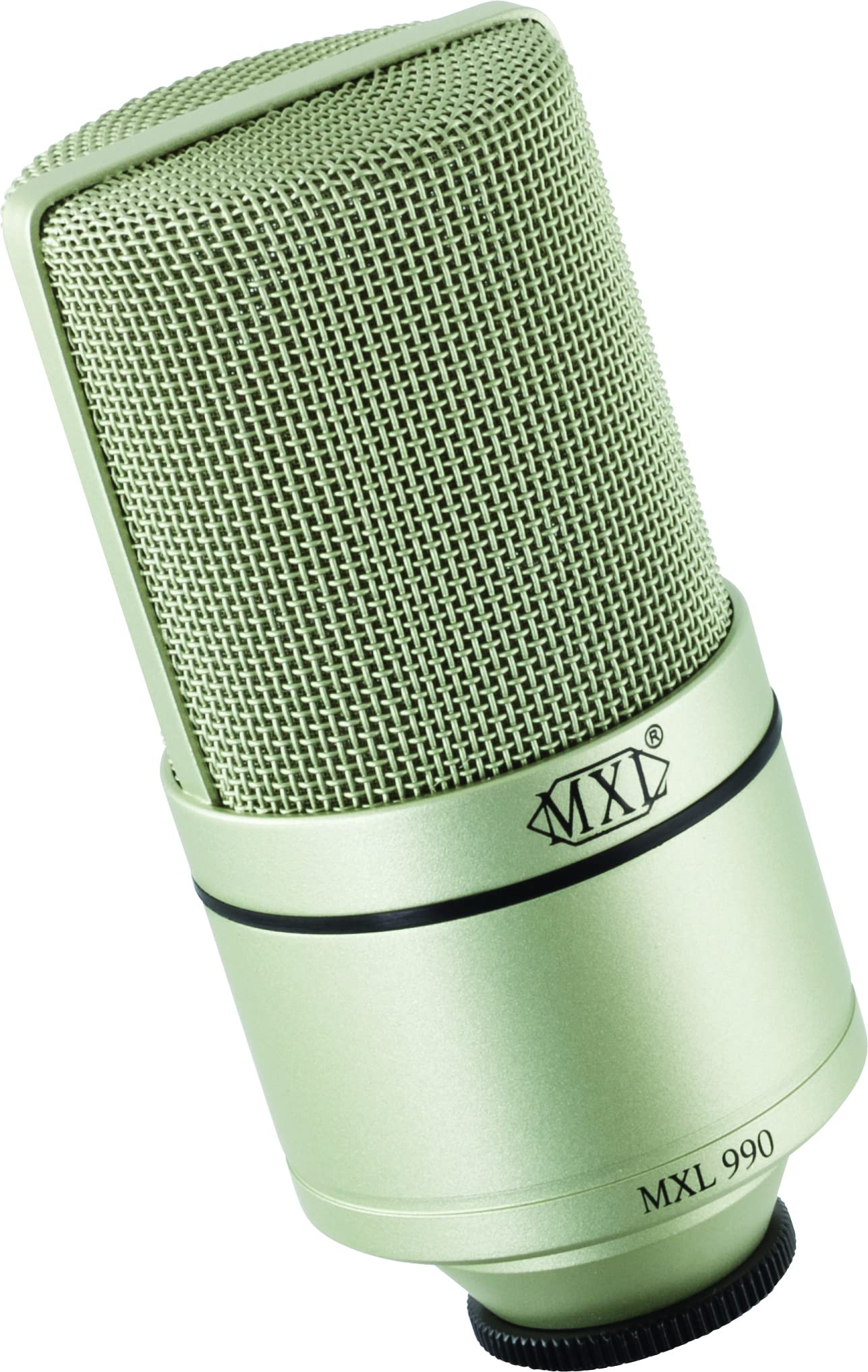 MXL 990/991 Large and Small Diaphragm Condenser Microphone Bundle Project/Home Studio Recording | XLR | Cardiod (Champagne)