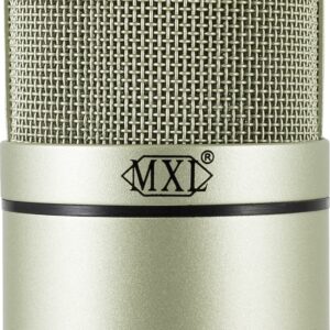 MXL 990/991 Large and Small Diaphragm Condenser Microphone Bundle Project/Home Studio Recording | XLR | Cardiod (Champagne)