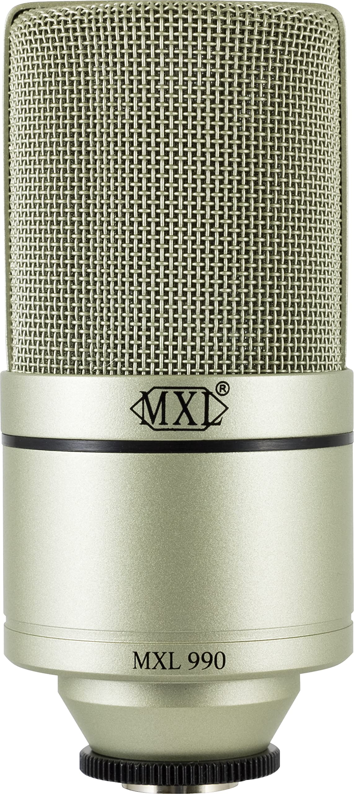 MXL 990/991 Large and Small Diaphragm Condenser Microphone Bundle Project/Home Studio Recording | XLR | Cardiod (Champagne)