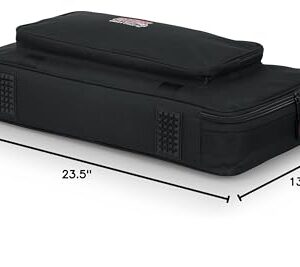 Gator Cases Gig Bag for Micro Controllers, Keyboards, and Multi-Effects Pedals; 23" x 12.125" x 3" (GK-2110)