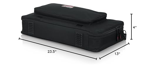 Gator Cases Gig Bag for Micro Controllers, Keyboards, and Multi-Effects Pedals; 23" x 12.125" x 3" (GK-2110)