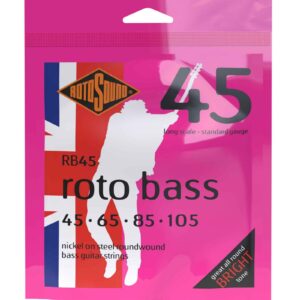 rotosound rb45 rotobass nickel roundwound strings