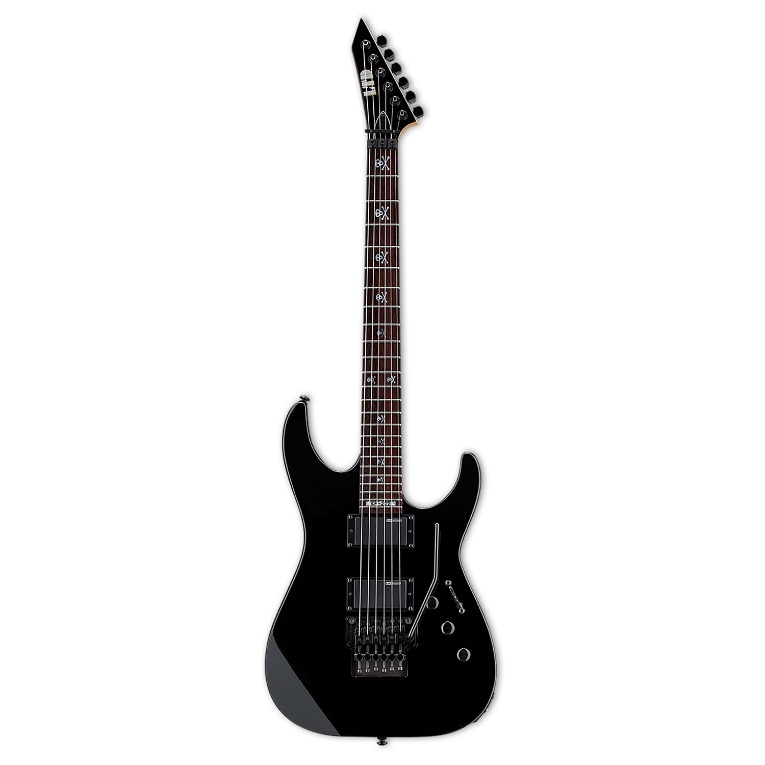 ESP LTD KH-202 Signature Series Kirk Hammett Electric Guitar, Black