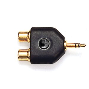 d'addario accessories 1/8 inch male stereo to dual rca female adaptor