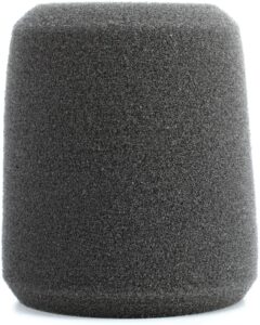 shure a1ws gray foam windscreen for all 515 series, beta 56a and beta 57a, black