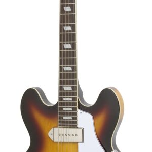 Epiphone Casino Archtop Hollowbody Electric Guitar, Vintage Sunburst