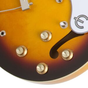 Epiphone Casino Archtop Hollowbody Electric Guitar, Vintage Sunburst