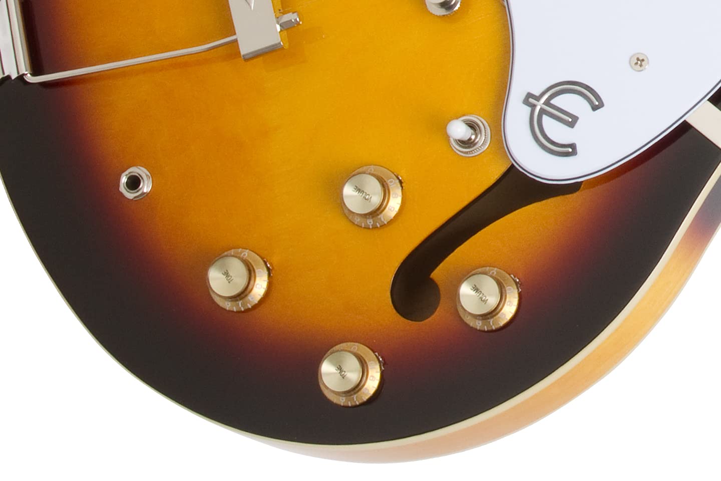 Epiphone Casino Archtop Hollowbody Electric Guitar, Vintage Sunburst