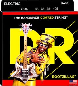 dr strings bass strings, bootzillas - bootsy collins signature coated, 45-105