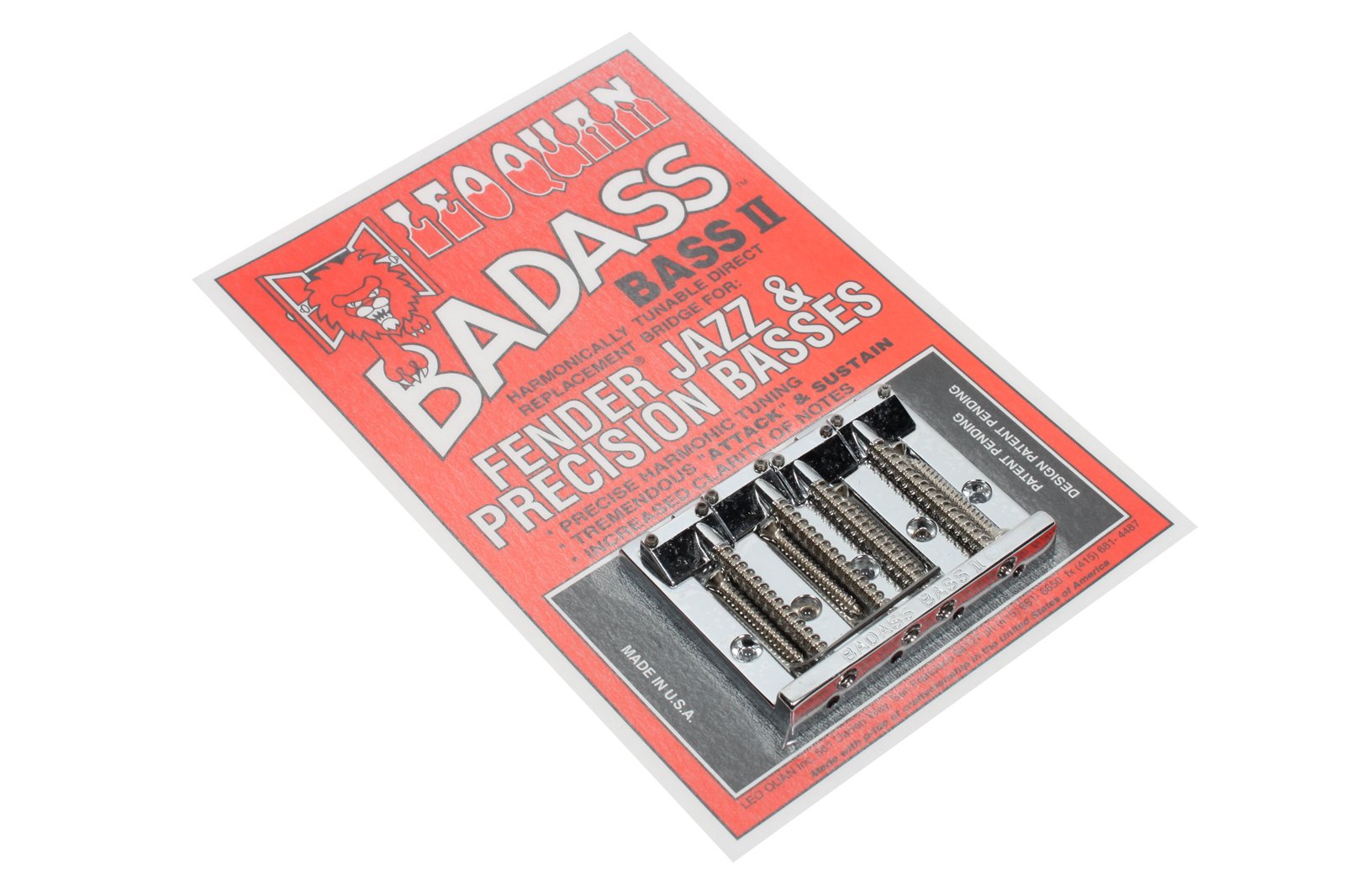 Allparts Leo Quan Bass II Bridge - Chrome