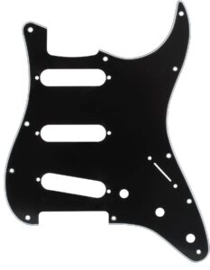 fender modern pickguard, stratocaster, 11-hole - black