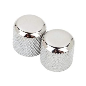 fender telecaster/precision bass dome knobs -chrome