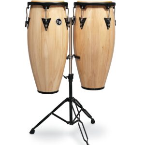 Latin Percussion Aspire Conga Set Drum, Natural, inch (LPA646AW)