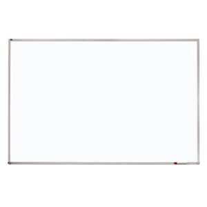 quartet whiteboard, non-magnetic dry erase white board, 4' x 8', aluminum frame (ema408)