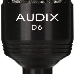 AUDIX D6 Cardioid Dynamic Kick Drum Microphone for Kick Drums and Bass Instruments