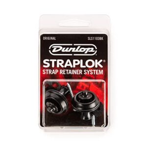 Dunlop SLS1103BK Straplok® Original Strap Retainer System, Black