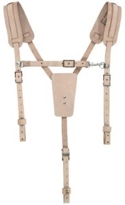 klein tools 5413 soft leather work belt suspenders